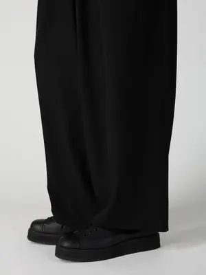 Yohji Yamamoto Wool Gabardine 12-tuck Trousers