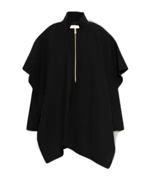 DARKPARK Robin Zip-up Layered Cape Jacket