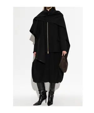 DARKPARK Robin Zip-up Layered Cape Jacket