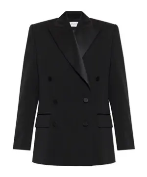 Balmain Long Sleeve Double-breasted Blazer