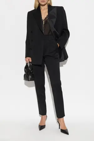 Balmain Long Sleeve Double-breasted Blazer