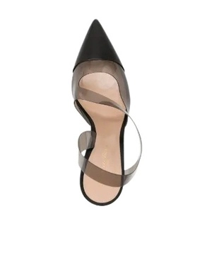 GIANVITO ROSSI Transparent Strap Pointed Toe Pumps