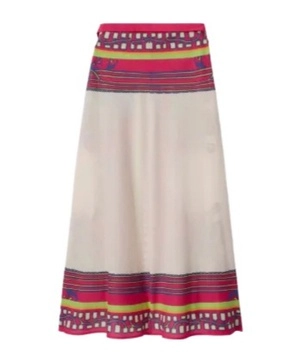 La DoubleJ Sarong Floral-print Midi Skirt