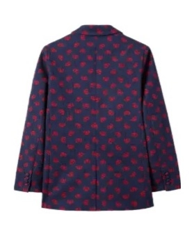 La DoubleJ Floral-print Double-breasted Blazer