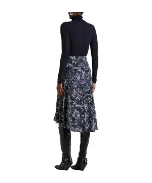 Isabel Marant Étoile Printed Satin Midi Skirt