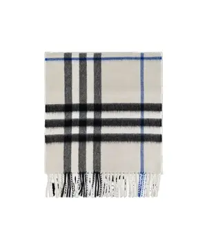 Burberry Check Printed Fringed Scarf