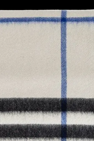 Burberry Check Printed Fringed Scarf