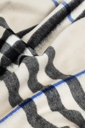 Burberry Check Printed Fringed Scarf