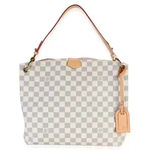 LOUIS VUITTON LOUIS VUITTON Damier Azur Shoulder Bag White