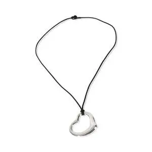 Tiffany & Co. Sterling Silver Open Heart Pendant Necklace - Sterling_silver