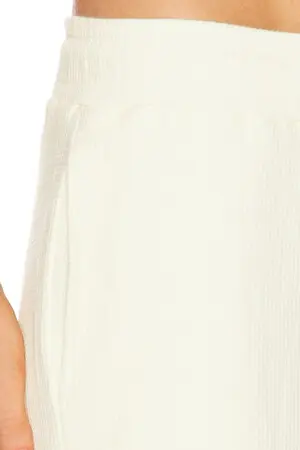 NEGATIVE UNDERWEAR Waffle Knit Track Pant Cream