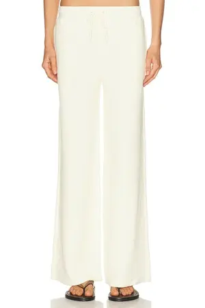 NEGATIVE UNDERWEAR Waffle Knit Track Pant - Cream
