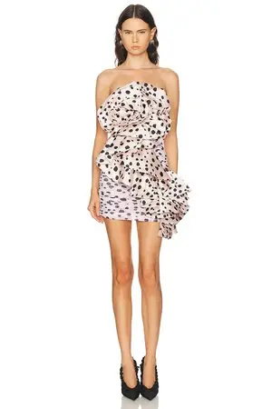 PatBO Peony Dots Mini Dress - White