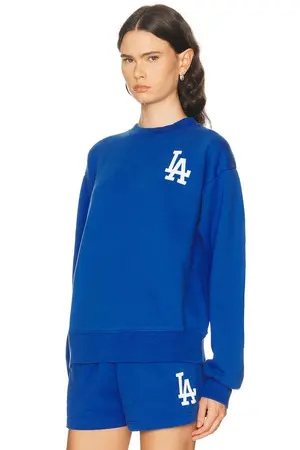 Sporty & Rich X Dodgers La Serif Crewneck Sweatshirt