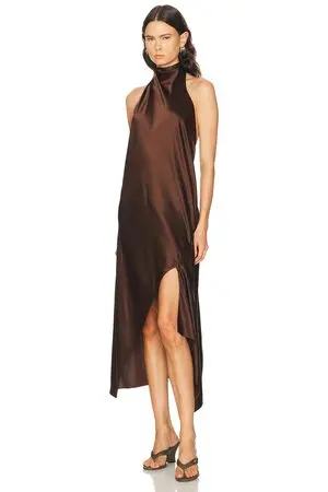 Helmut Lang Silk Tie Neck Dress - Serra