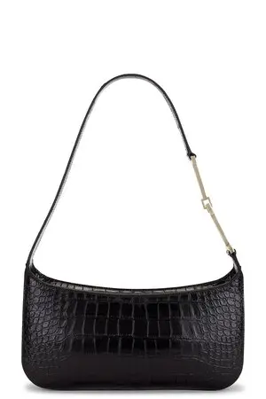 TOM FORD Small Croc-embossed Shoulder Bag - Black