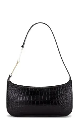 TOM FORD Small Croc-embossed Shoulder Bag - Black
