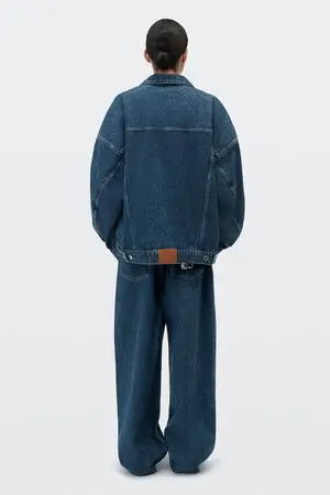 Alexander Wang Oversized Trucker Jacket With Graphic Detail