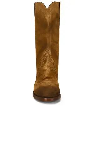 JIL SANDER Suede Pull-on Boots - Walnut