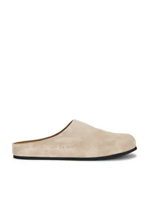 COMMON PROJECTS Suede Clogs - Warm Grey