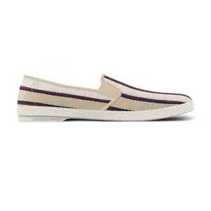 Rivieras Classic Playa Deauville Striped Canvas Slip-on Shoes