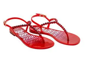 IZSEL Izsel Bianca Sandal In Red