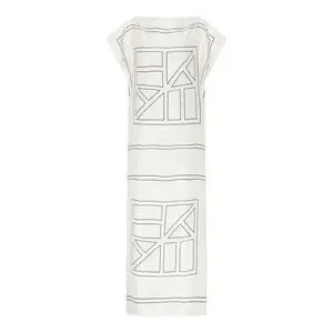 BELYED HANDCRAFT Accalia Printed Silk Kaftan
