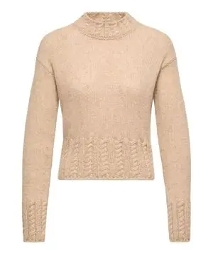 Moncler Alpaca Blend Turtleneck Sweater - Beige