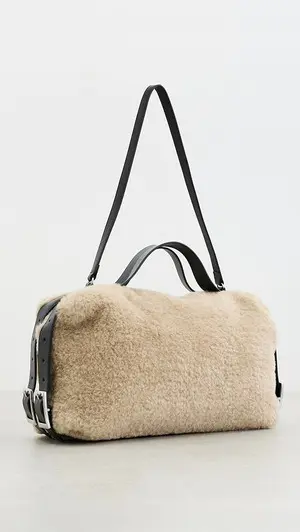 Simone Rocha Faux Fur Biker Belt Bag