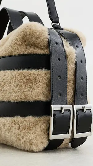 Simone Rocha Faux Fur Biker Belt Bag