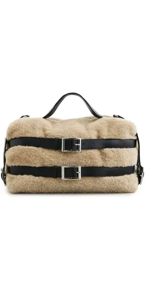 Simone Rocha Faux Fur Biker Belt Bag - Blonde