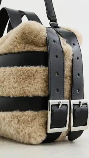 Simone Rocha Faux Fur Biker Belt Bag