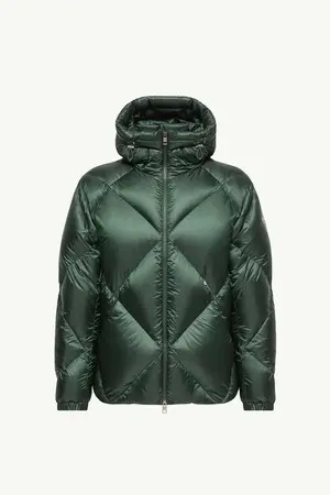Moncler Valclaire Hooded Diamond-quilted Down Jacket