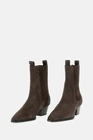 AeydĒ Agata Cow Suede Leather Moka - Marrone