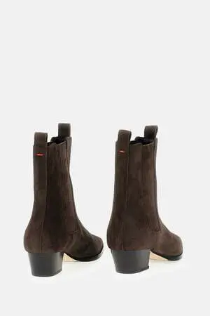 AeydĒ Agata Cow Suede Leather Moka - Marrone
