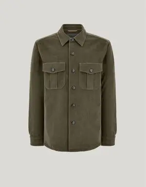 Canali Cotton Corduroy Relaxed-fit Shirt Jacket
