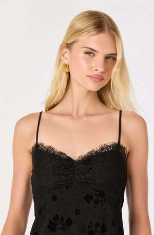 Astr The Label Eudoxia Floral Burnout Velvet Cami