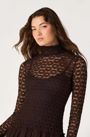 Astr The Label Camila Lace Bodice Maxi Dress