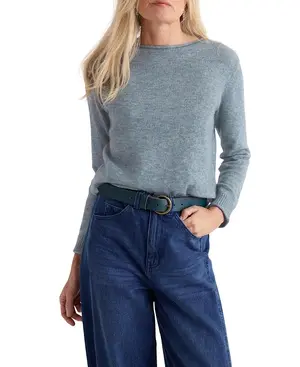 SEASALT CORNWALL Lily Bell Mohair Blend Jumper - Light Nickel