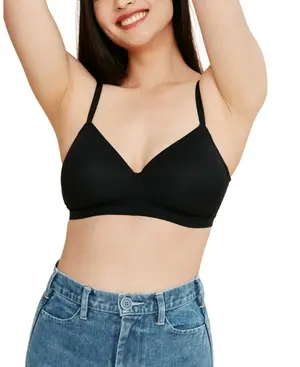 MEADOW Moonrise Padded Pocketed Mastectomy Bra - Black