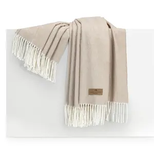 LANDS DOWNUNDER Landsdown Under Herringbone Cotton Blend Throw