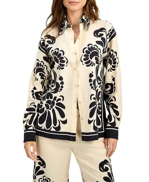 Trina Turk Long Sleeve Nivara Top
