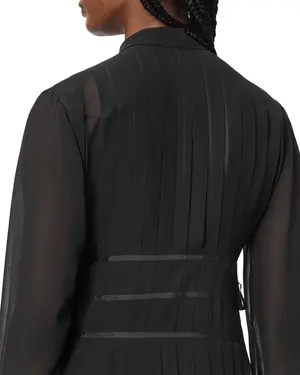ALLSAINTS Kass Pleated Shirt Dress