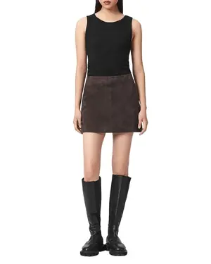 ALLSAINTS Renai Suede Mini Skirt