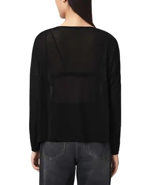 ALLSAINTS Athea Rita Flocked Top