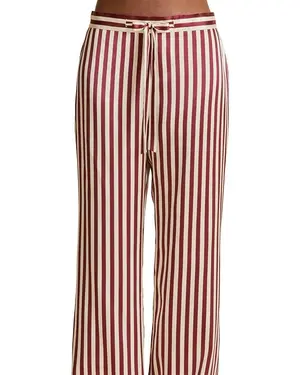 Olivia Von Halle Lila Silk Woven Long Sleeve Pajama Set