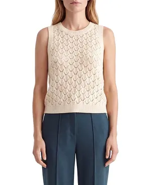 CARTOLINA Lou Pointelle Knit Tank