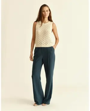 CARTOLINA Lou Pointelle Knit Tank
