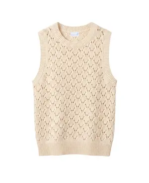 CARTOLINA Lou Pointelle Knit Tank