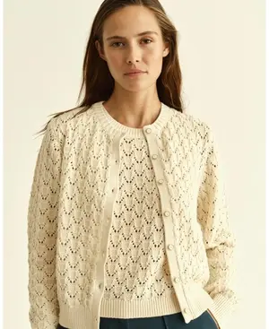 CARTOLINA August Pointelle Cardigan
